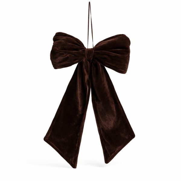 Dark Chocolate Velvet Luxe Bow | Luxury Garland