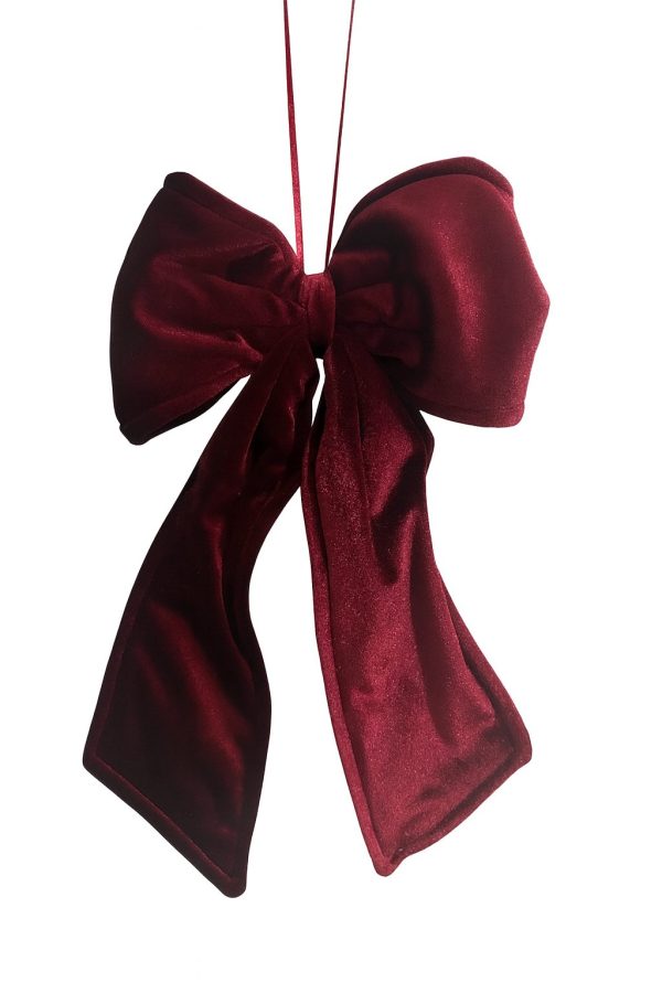 Merlot Velvet Bow | Luxury Garland